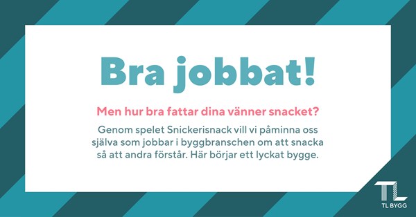 Snickerisnack - lär dig snacket inom bygg